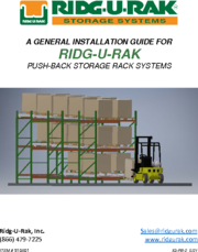 Push Back Pallet Rack - Ridg-U-Rak